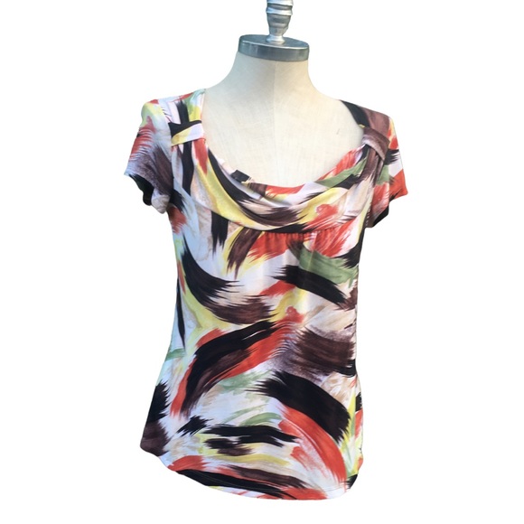 Carole Little | Tops | Short Sleeve Autumn Colors Carol Little Large ...